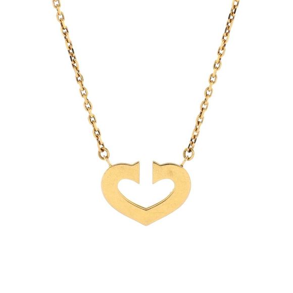 Cartier | Jewelry | Cartier C Heart De Cartier Pendant Necklace 8k ...
